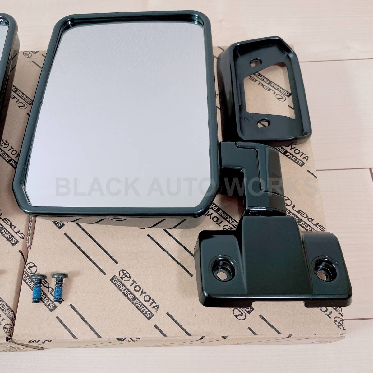 海外トヨタ純正品 ランクル70 ブラック ミラー ボルトセット 輸出 海外 ランドクルーザー プラド HZJ KZJ PZJ LJ BJ 未使用(新品/送料無料)のオークション落札情報
