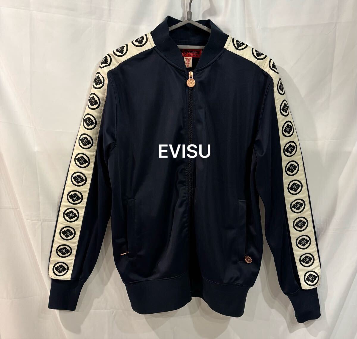 EVISU エヴィス YAMANE ヤマネ ジャージ 38 トラックジャケット 刺繍 家紋 ネイビー 紺色(ジャージ)｜売買されたオークション情報、yahooの商品情報をアーカイブ公開 ...