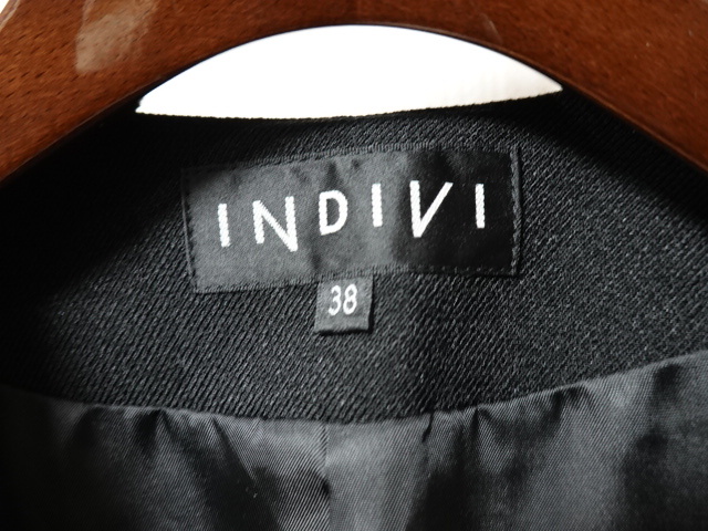 Yahoo!オークション - INDIVI インディヴィ ベスト ジレ 38 黒 0225