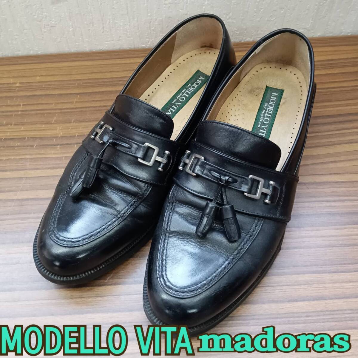 Yahoo!オークション - 靴 MODELLO VITA madras ビジネスシューズ ロー...
