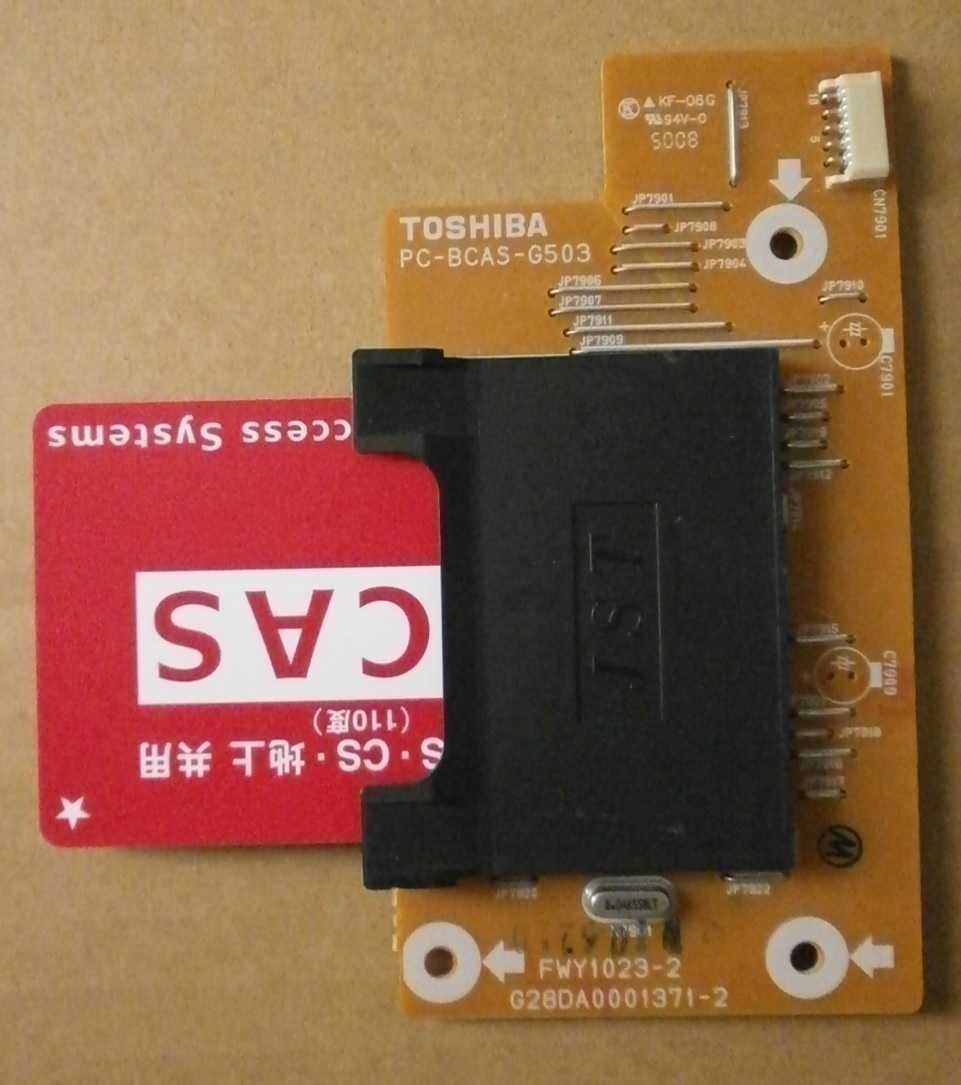 Yahoo!オークション - 東芝 レコーダー用 B-CAS読込基板 【PC-BCAS-G5...