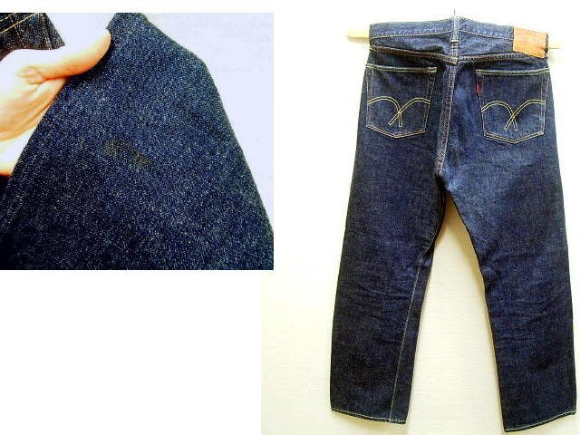 Yahoo!オークション - 即決[W34]濃紺 FULLCOUNT 1108 赤タブ スリム ...