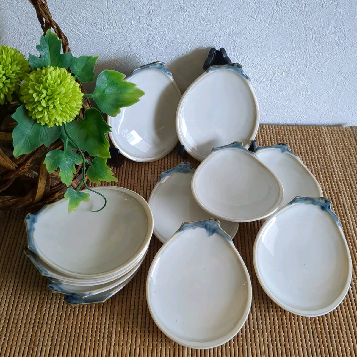 Yahoo!オークション - wasabi a167 茄子小皿大量12枚セット 未使用品 ...