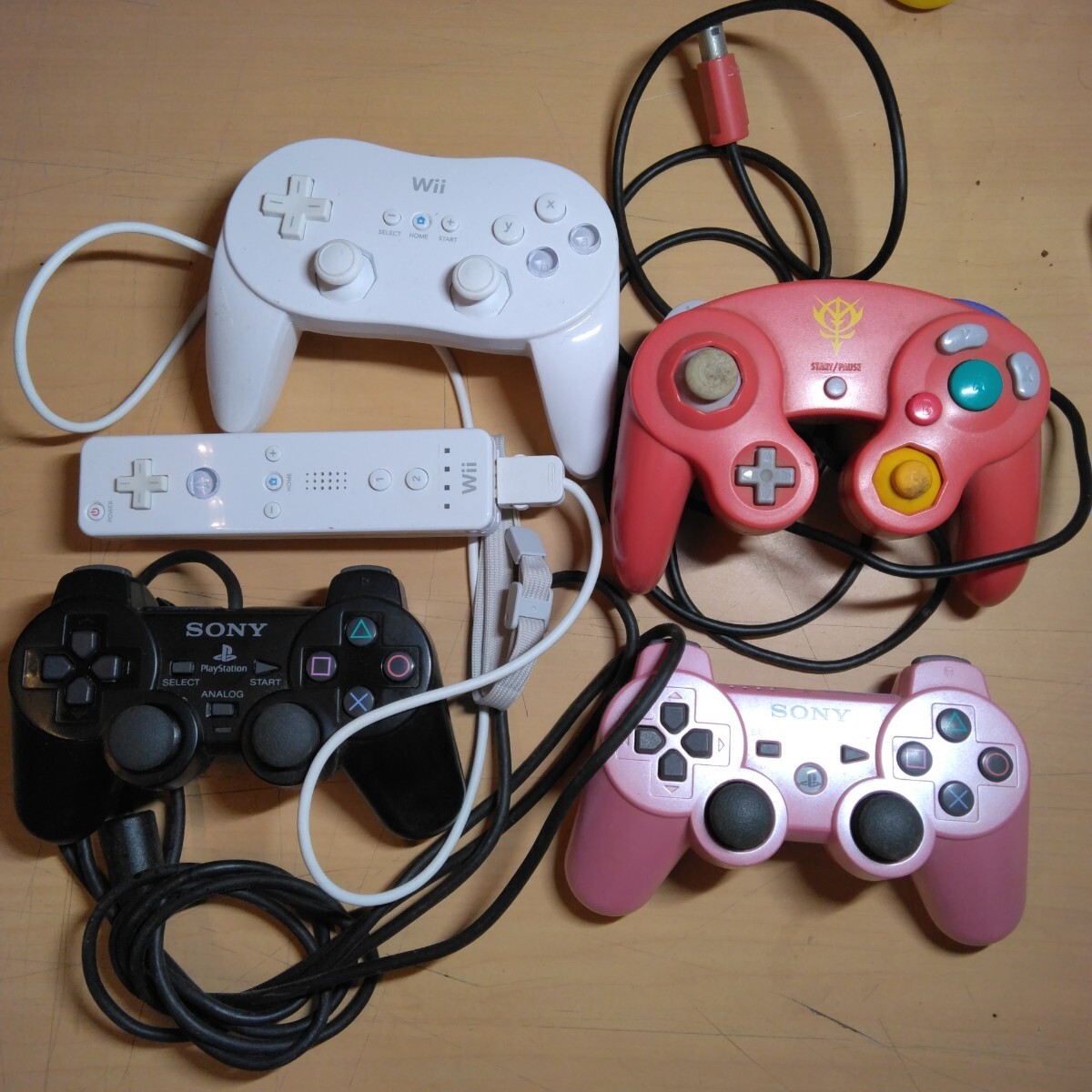 Yahoo!オークション - コントローラーセット PlayStation Wii ブラック...