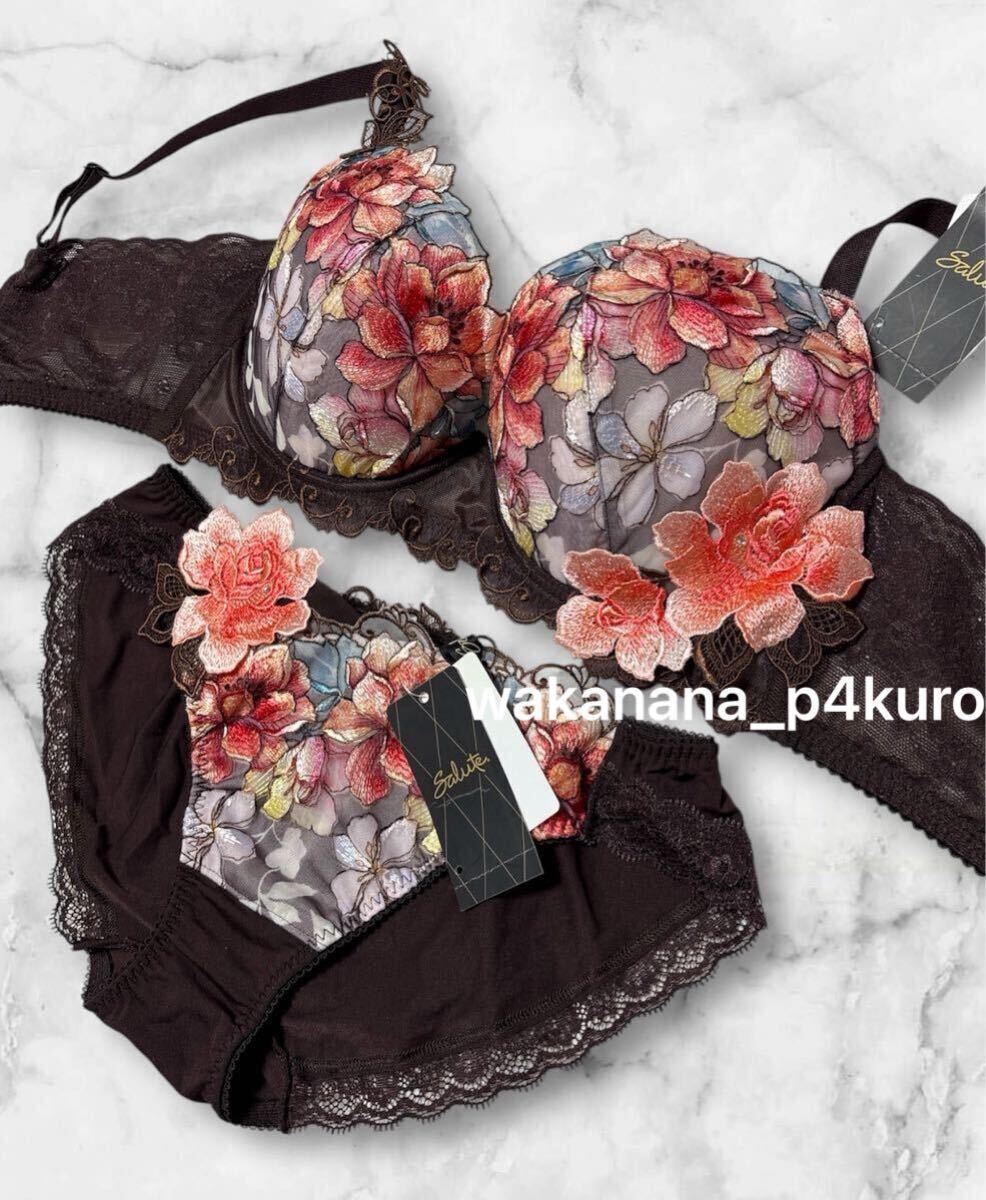 Yahoo!オークション - ワコールサルート63G【チリ】Rich Veil ブラE75...