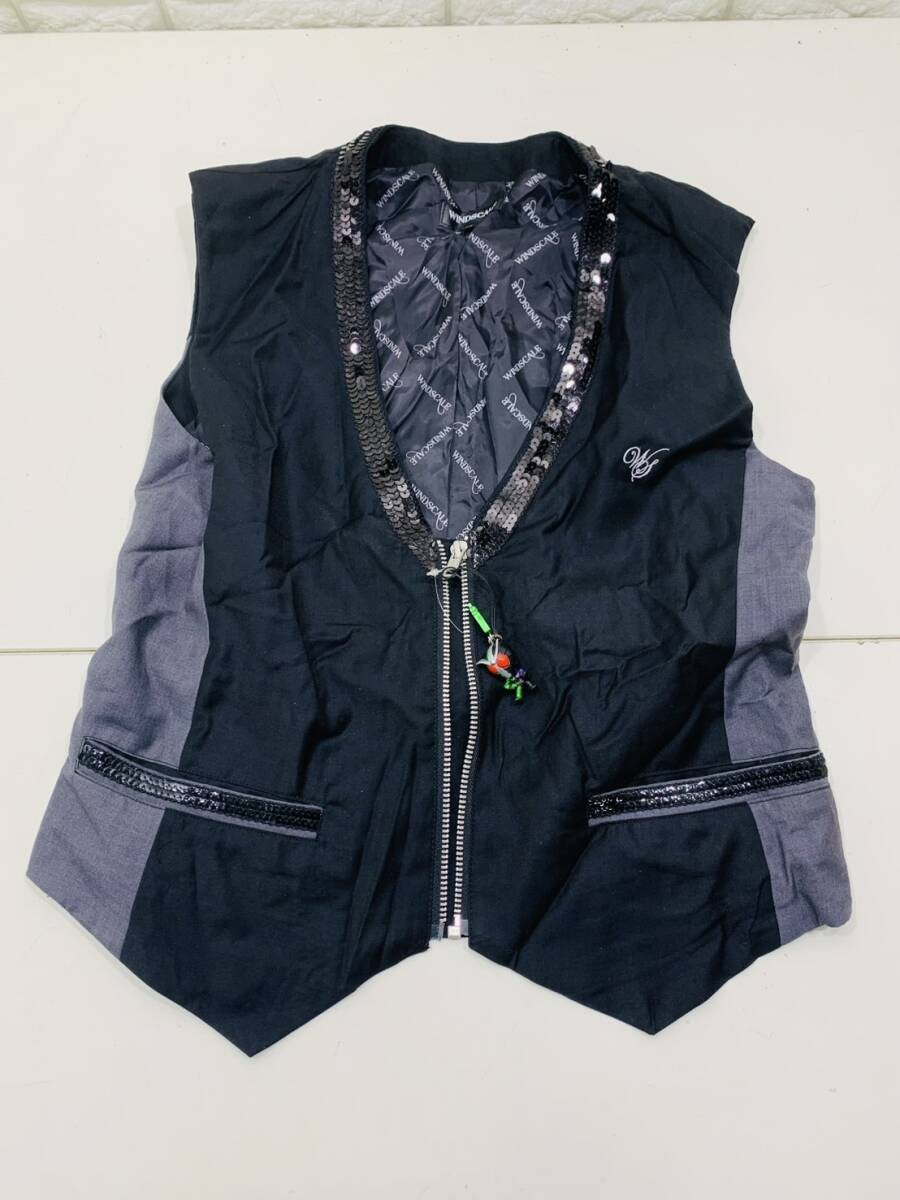 Yahoo!オークション - j51 1円～ WIND SCALE 翔太郎 ベスト ブラック ...