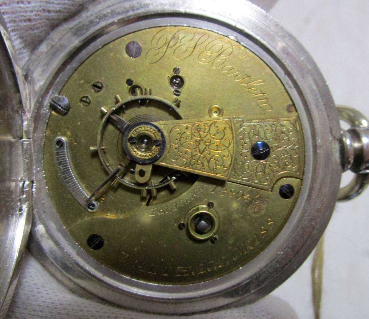 Yahoo!オークション - 【K312】懐中時計 WALTHAM/ウォルサム 鍵巻 18...