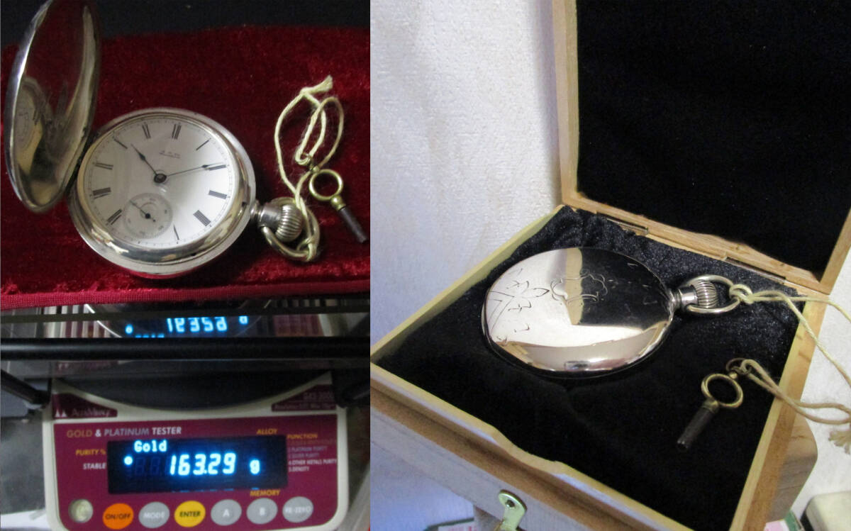 Yahoo!オークション - 【K312】懐中時計 WALTHAM/ウォルサム 鍵巻 18...