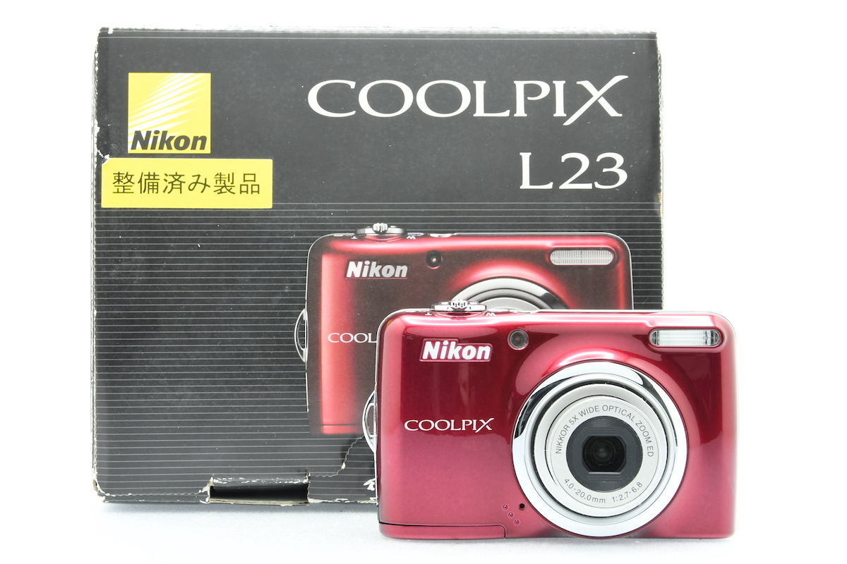 Yahoo!オークション - NIKON COOLPIX L23 レッド ニコン クールピクス ...