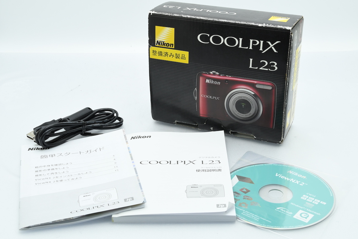 Yahoo!オークション - NIKON COOLPIX L23 レッド ニコン クールピクス ...
