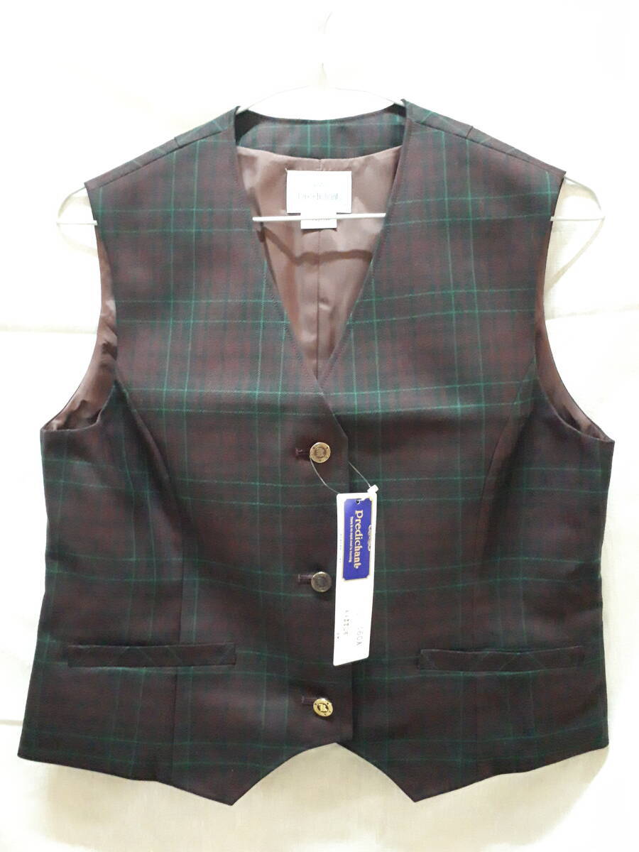 Yahoo!オークション - S283 送料無料 制服 上着 ベスト チェック柄 サ...