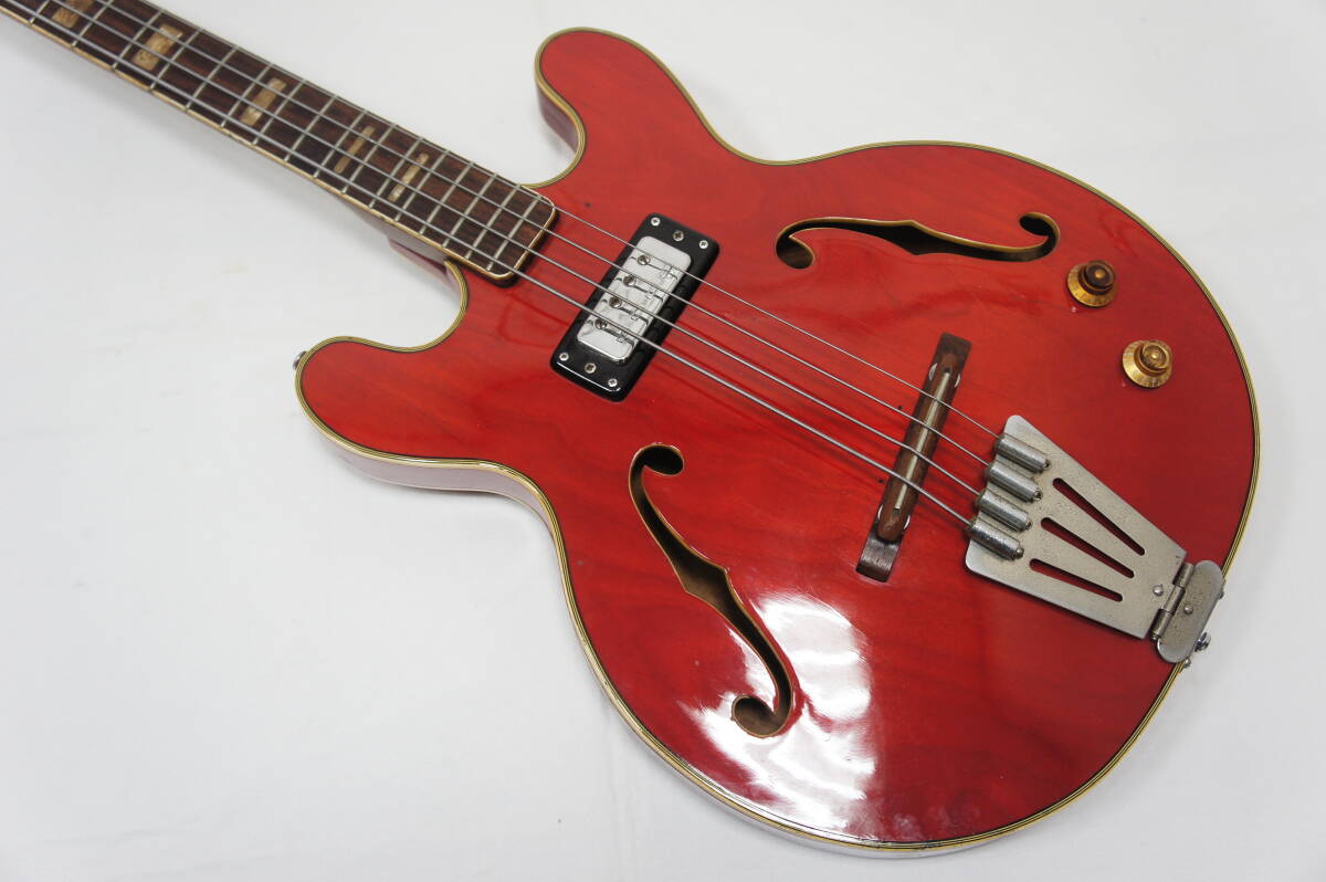 Yahoo!オークション - Greco グレコ セミアコ エレキベース レッド