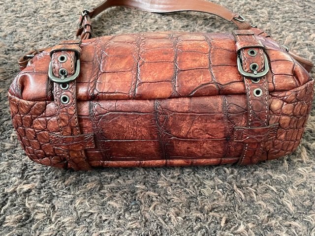 COTO JRA 京都 クロコダイル ショルダーバッグ USED - クロコダイル COTO JRA 京都 クロコダイル ショルダーバッグ USED - クロコダイル