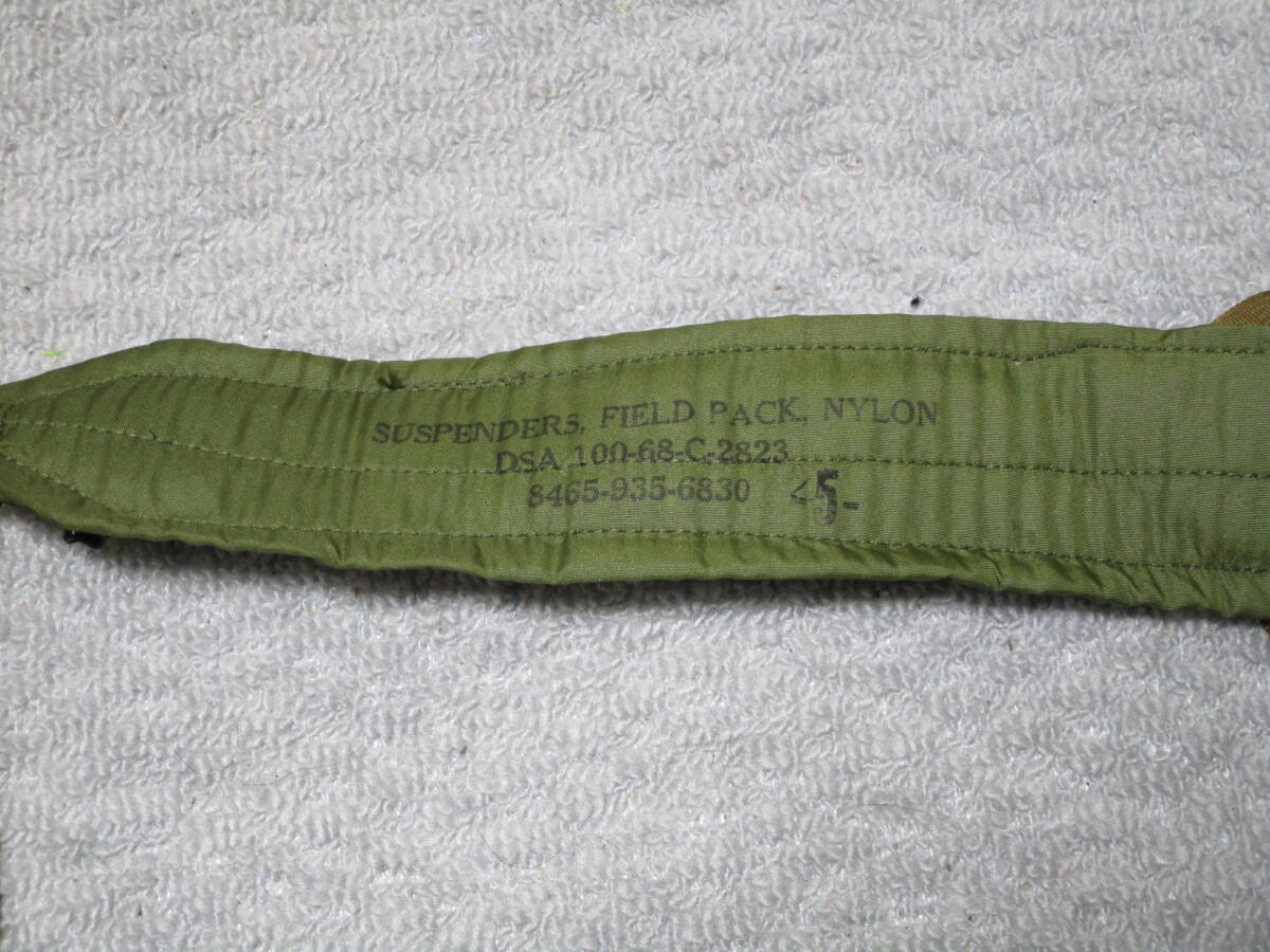 Yahoo!オークション - 実物 中古品 米軍 M1967 Hサスペンダー 68年製 ...