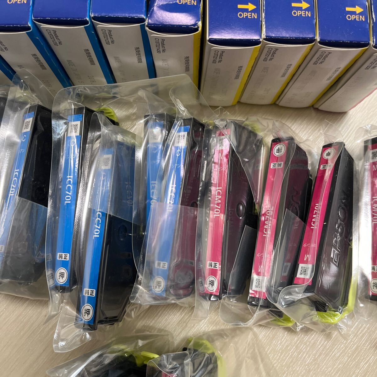 Yahoo!オークション - EPSON 純正インクカートリッジ まとめ売り シア...