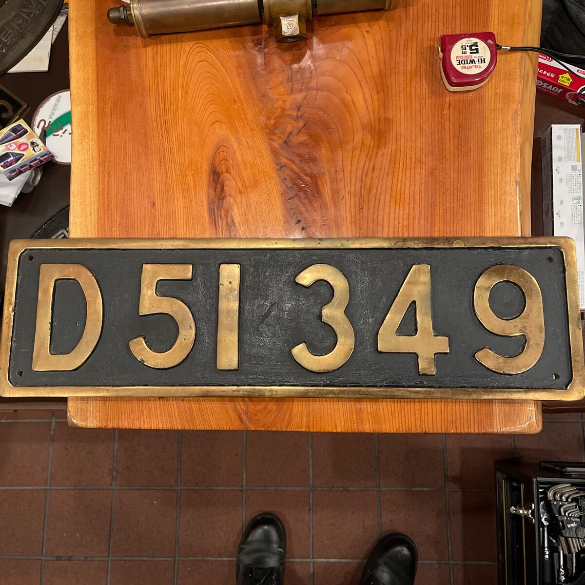 Yahoo!オークション - D51 349 ナンバープレート 蒸気機関車 SL デゴイ...