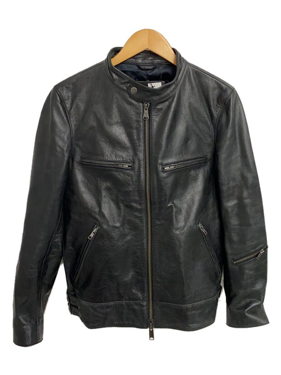 Yahoo!オークション - Haruf シングルライダースジャケット/M/レザー/B...