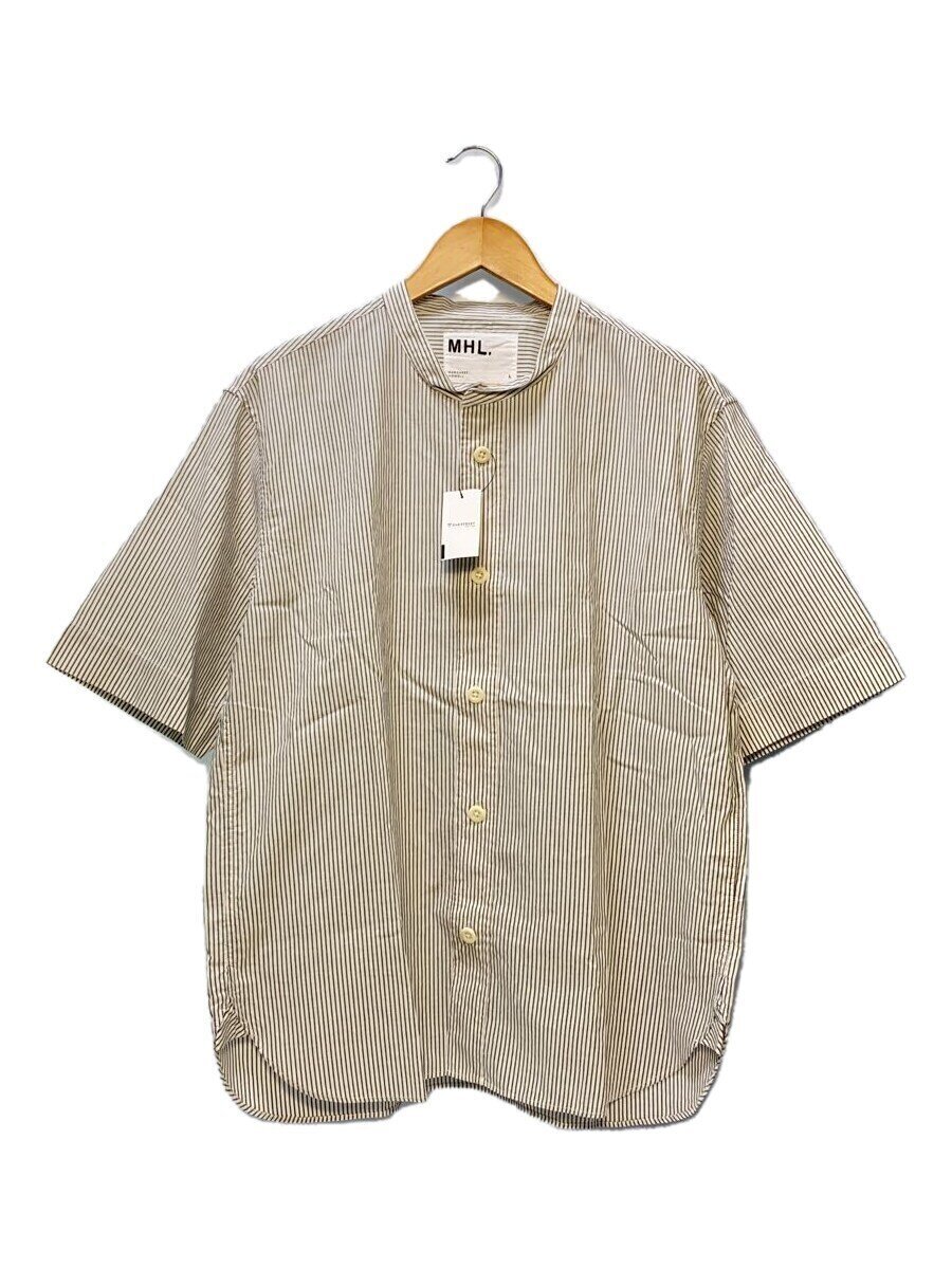 Yahoo!オークション - MHL. 20SS/半袖シャツ/L/コットン/リネン混/バン...