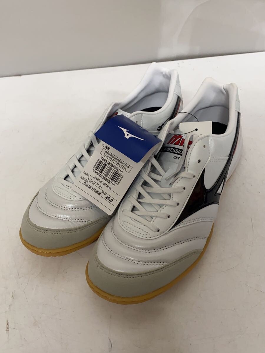 MIZUNO◇MORELIAモレリア/インドアフットサルシューズ/WHT MIZUNO◇MORELIAモレリア/インドアフットサルシューズ/WHT