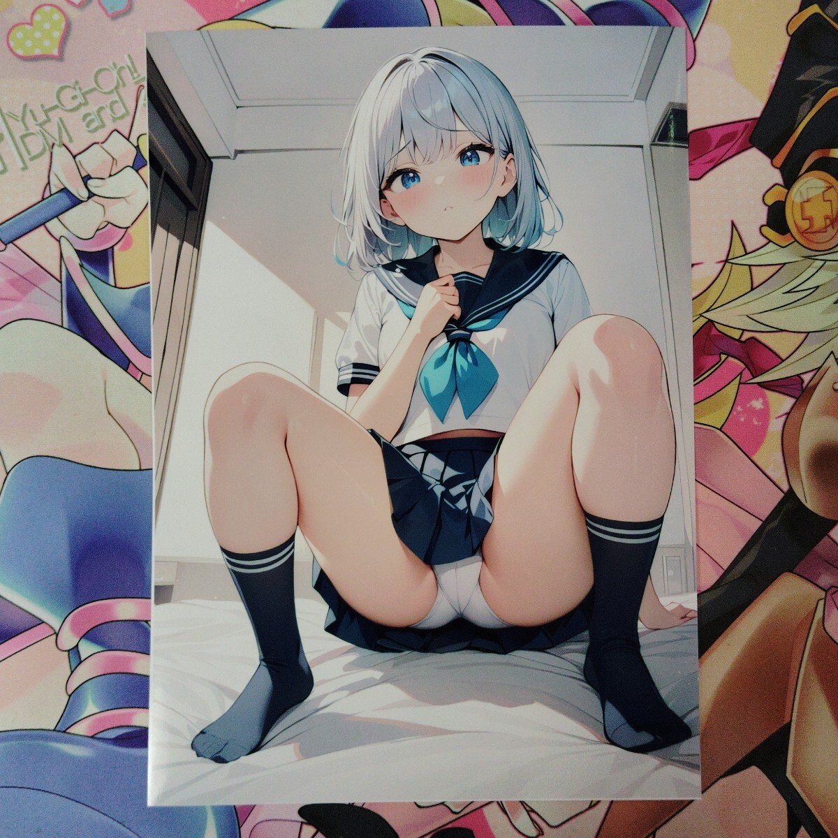 Yahoo!オークション - P073 セクシー女子高生 オリジナル A4サイズ ...