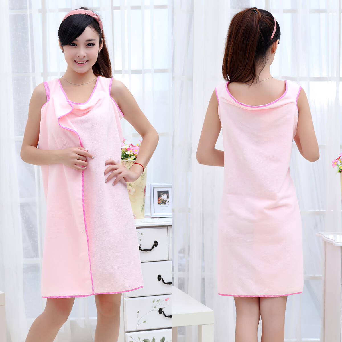 Yahoo!オークション - バスローブ 着るバスタオル 着るタオル プールタ...