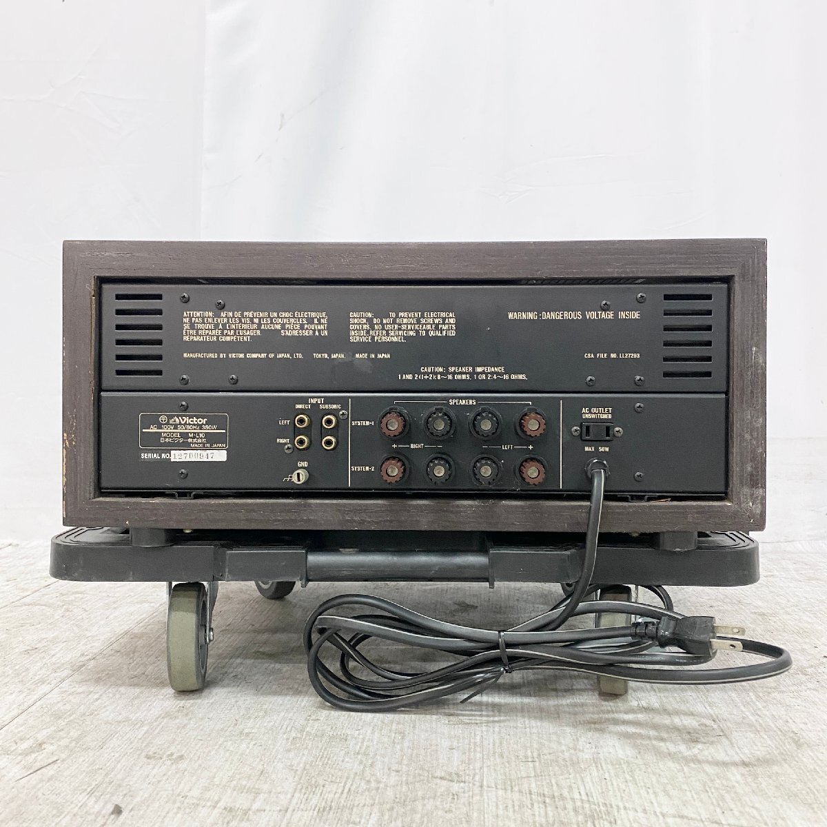 Yahoo!オークション - 【 C 】3950 Victor M-L10 パワーアンプ ビクタ...