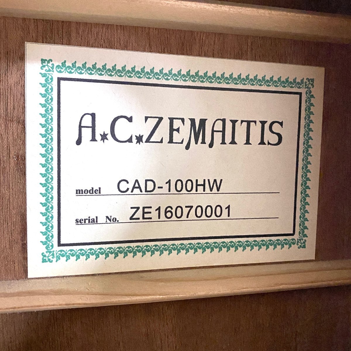 Yahoo!オークション - 【 B 】4412 A.C.ZEMAITIS CAD-100HW #ZE1600700...