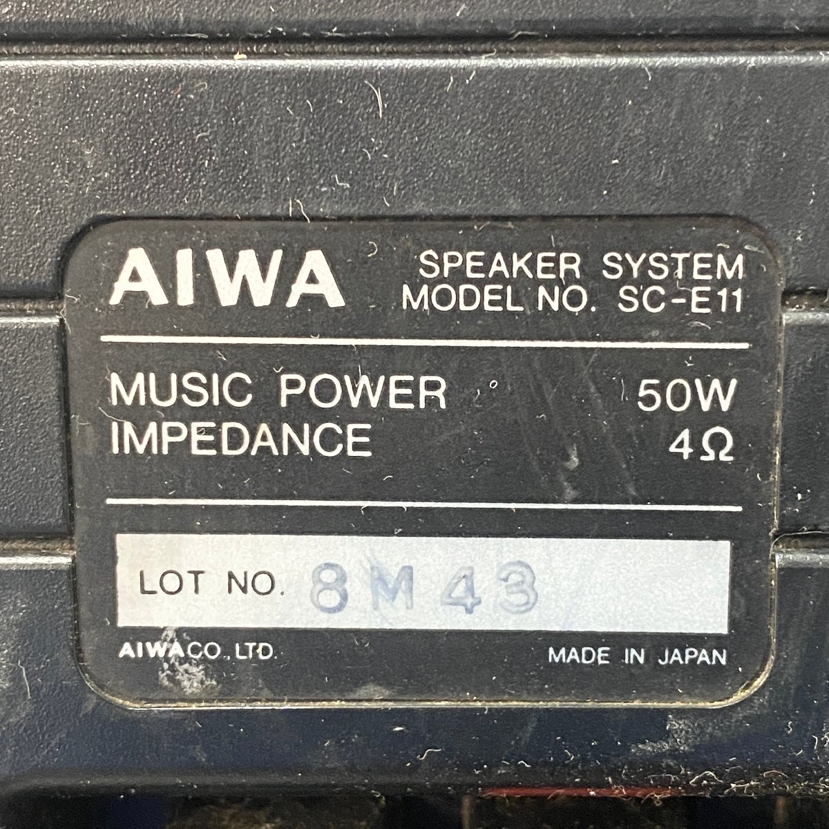 Yahoo!オークション - 【 J 】4829 AIWA SC-E11/S-R22/S-C22/S-P22 シ...
