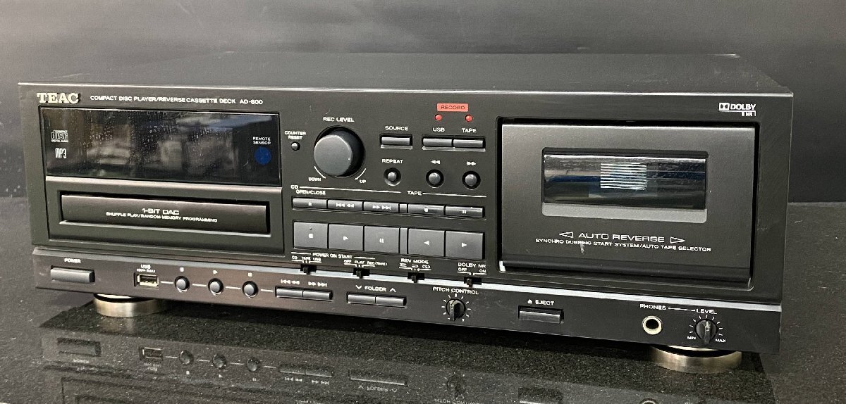 Yahoo!オークション - 【 B 】4342 TEAC AD-800 CD/カセットデッキ テ...