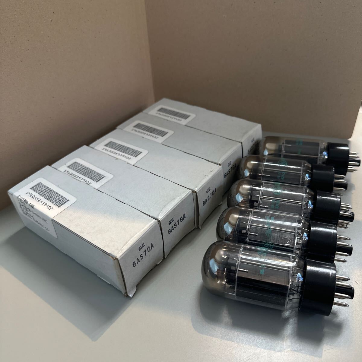 Yahoo!オークション - 真空管 GE 6AS7GA 5本 長期保管未使用品