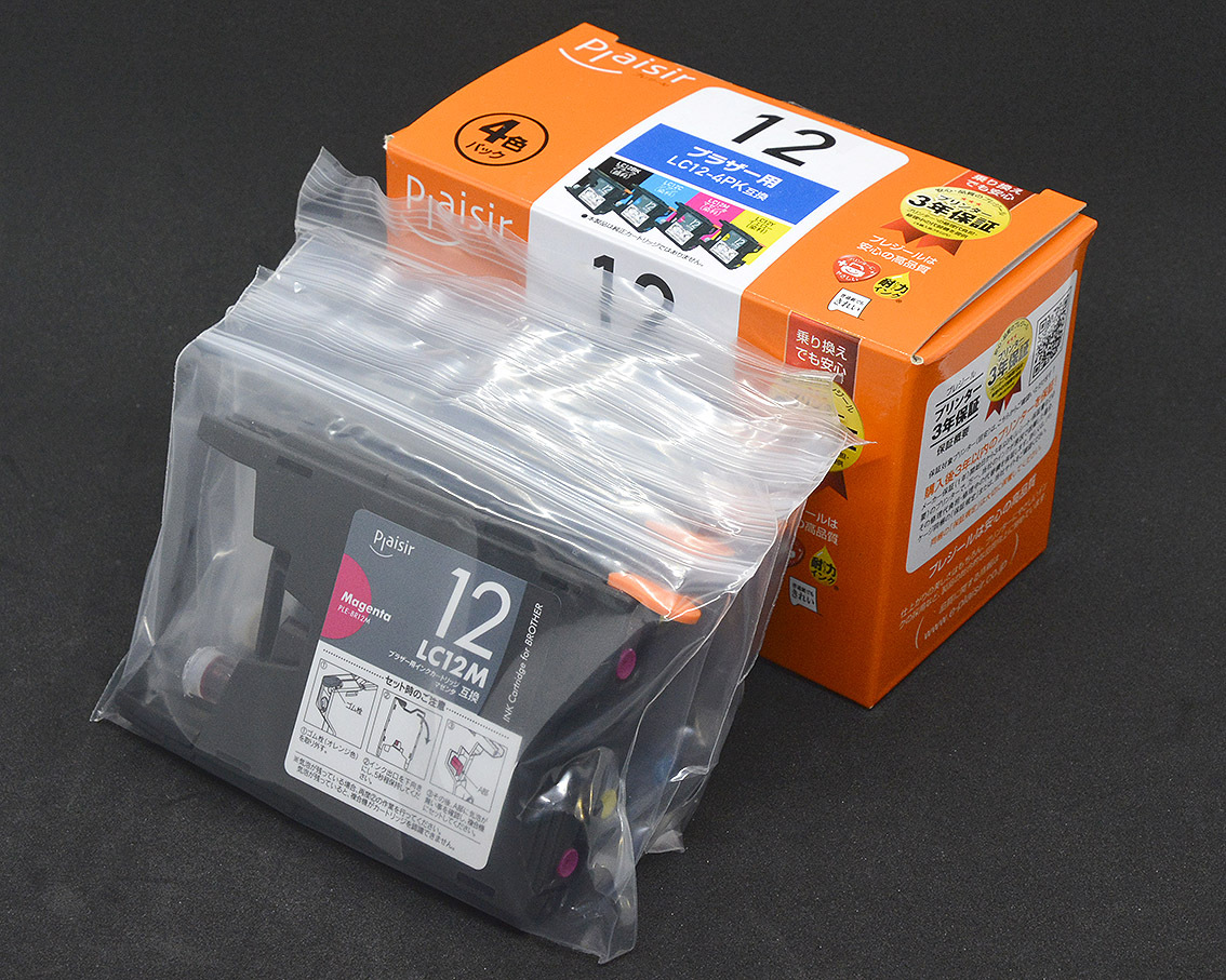 Yahoo!オークション - プレジール ブラザー互換インク（LC12-4PK互換）...