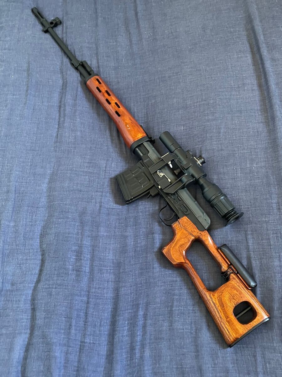 Yahoo!オークション - SVD ドラグノフ リアルウッド エアーコッキング ...