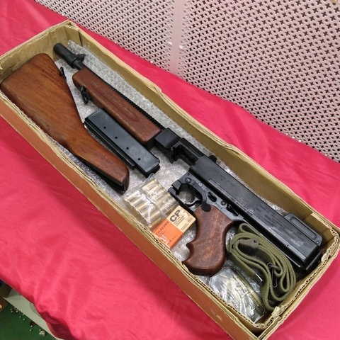 Yahoo!オークション - MGC トンプソン M1921 モデルガン SMGマーク