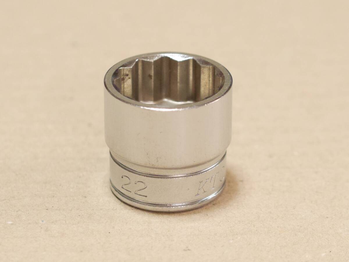Yahoo!オークション - KTC 22 mm 差込角 9.5 mm 3/8 inch 12角 ショー...