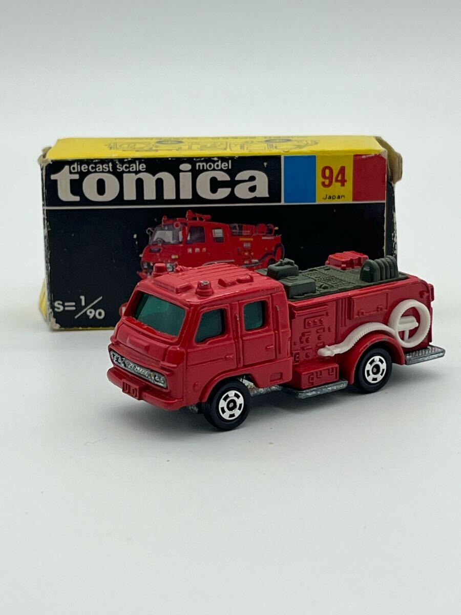 Yahoo!オークション - 黒箱 tomica 1/90 UDコンドル 化学消防車 上部...
