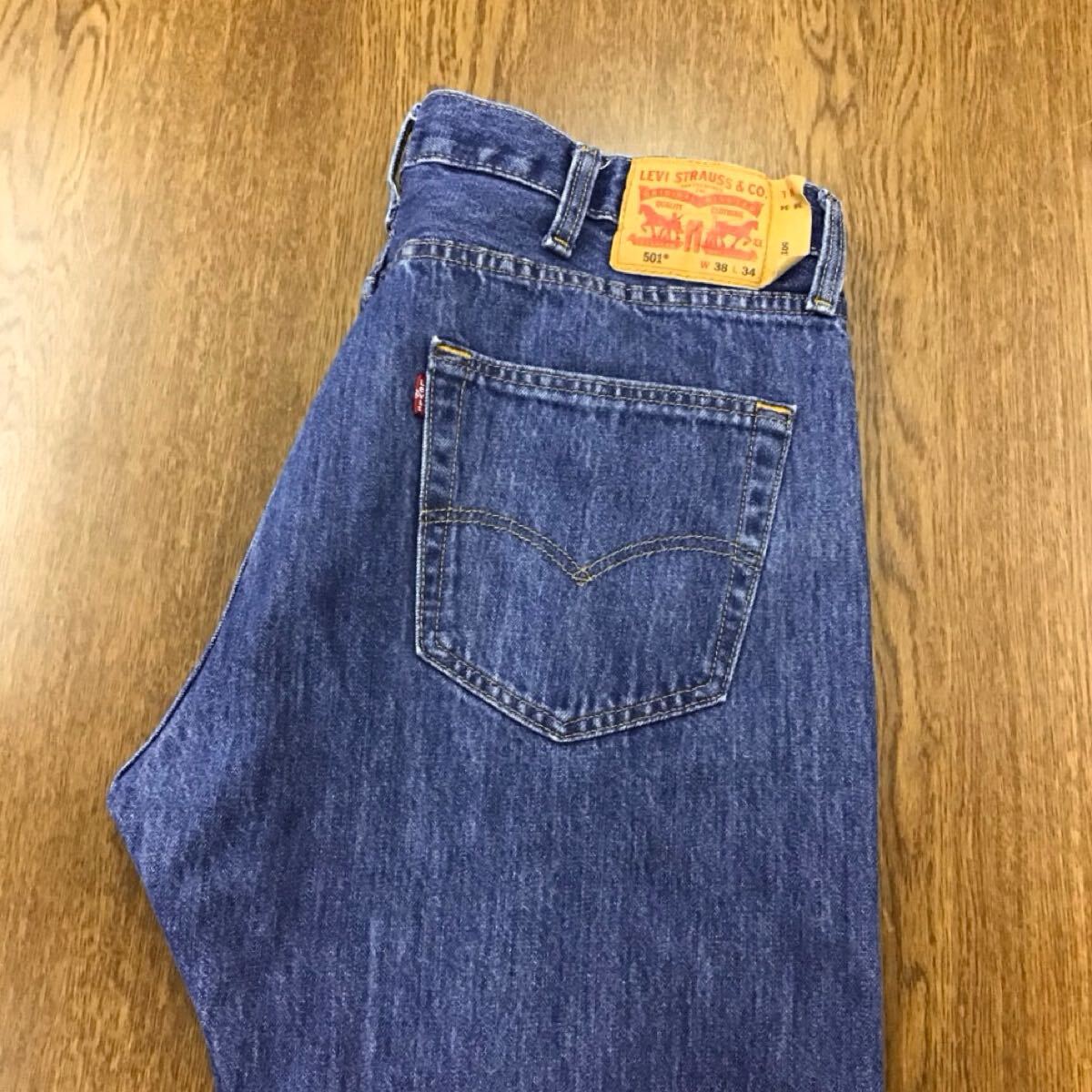 Yahoo!オークション - 【GB152】Levi's 501 W38 L34 定番ストレート ジ...