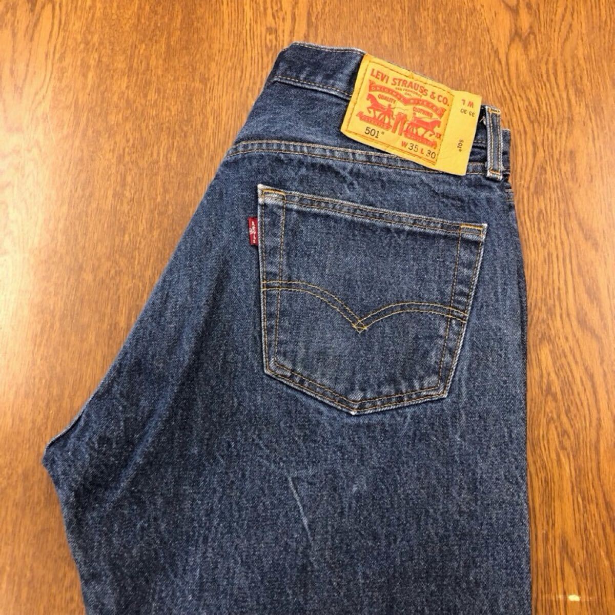 Yahoo!オークション - 【GB300】Levi's 501 W35 L30 定番ストレート ジ...
