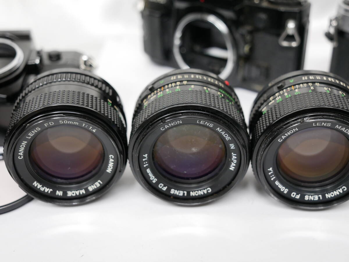 1522 CANON A-1 AE-1 FD 50mm F1.4 3台まとめ キャノン 一眼レフ 1522 CANON A-1 AE-1 FD 50mm F1.4 3台まとめ キャノン 一眼レフ