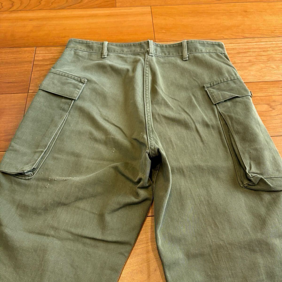 40s 50s U.S.ARMY 13スターボタン M-43 カーゴパンツ 米軍実物 40s 50s U.S.ARMY 13スターボタン M-43 カーゴパンツ 米軍実物