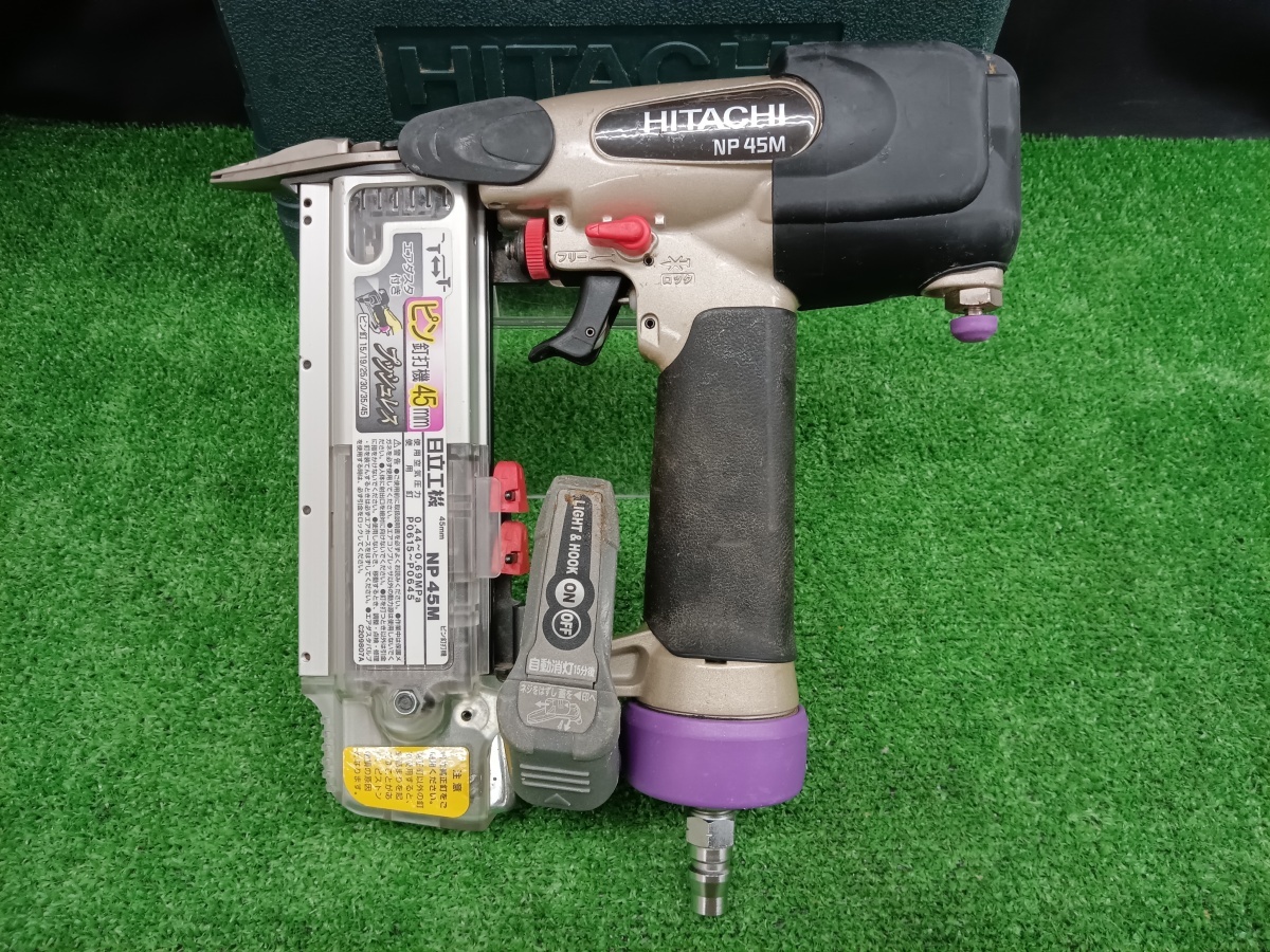品 日立工機 Hitachi koki 45mm ピン釘打機 エアダス付 NP45M(エア釘打機)｜売買されたオークション情報、yahooの商品情報をアーカイブ公開 - オークファン ...