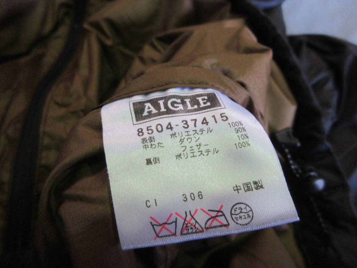 Yahoo!オークション - AIGLE フードダウン サイズXL カ-10