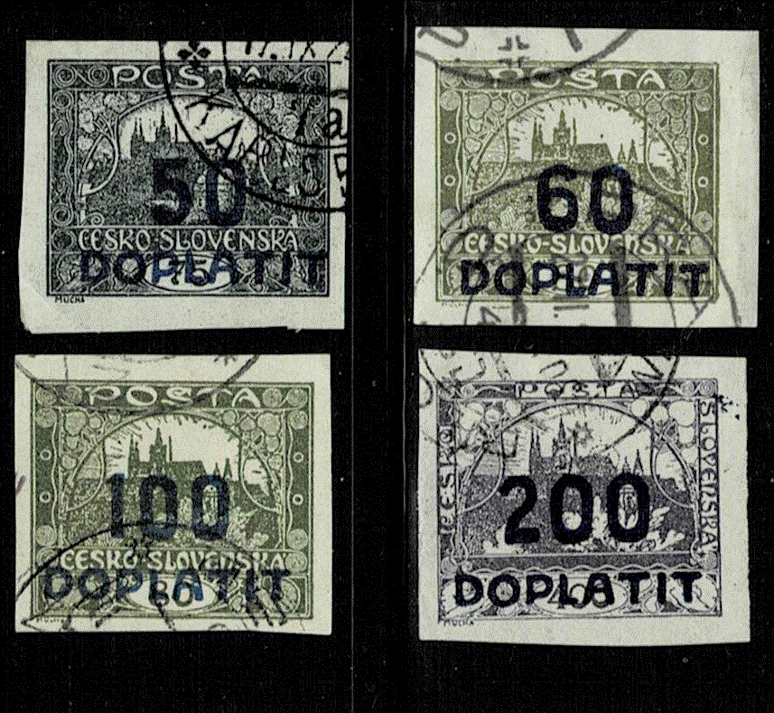 Yahoo!オークション - 《チェコスロバキア》Scott #J16-19 4種