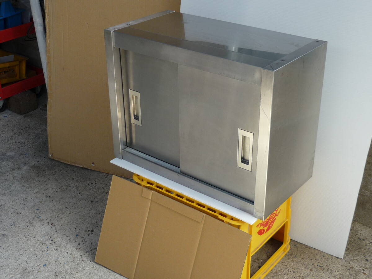 Yahoo!オークション - ステンレス 吊戸棚 戸棚 W60 D30 H45 60×30×45...