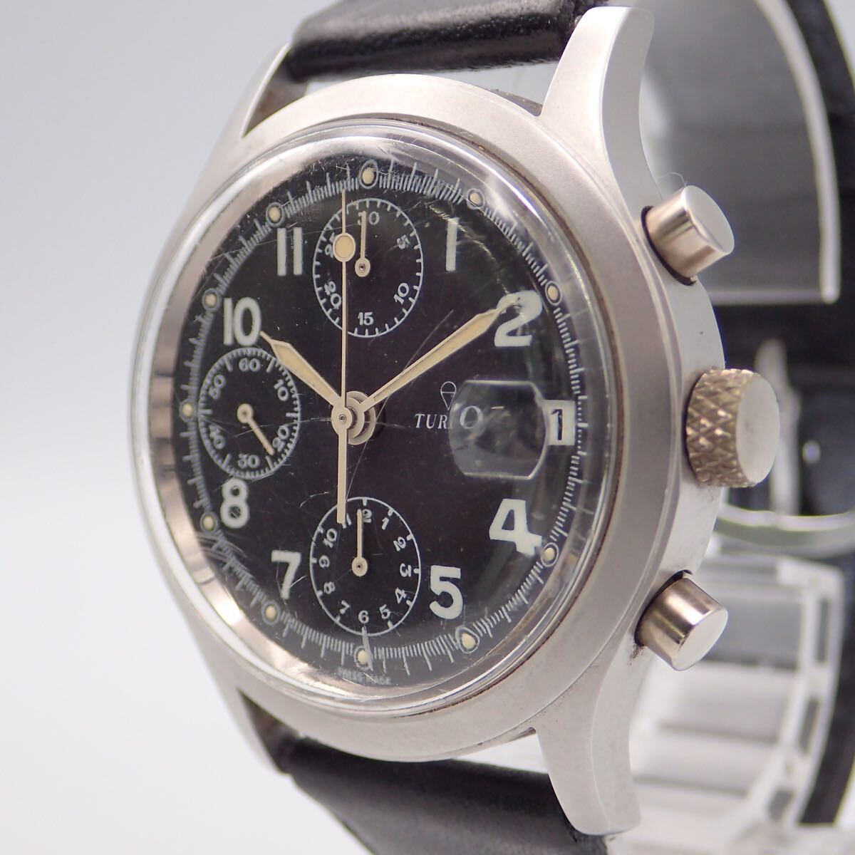 Yahoo!オークション - A/え11318/TURANO トゥラーノ/手巻き/メンズ腕時...