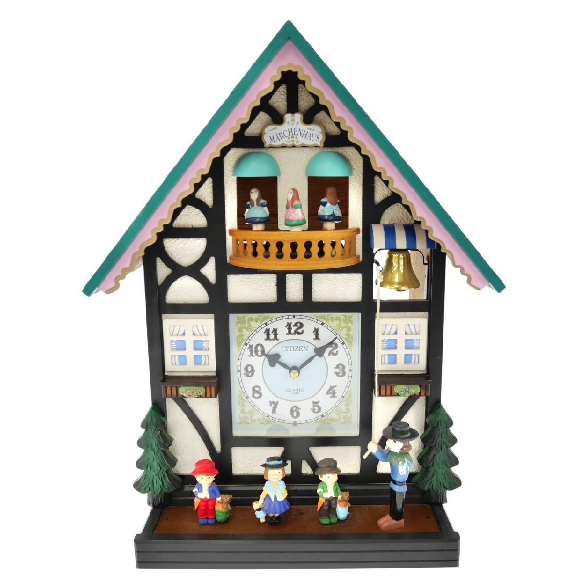 1円スタート CITIZEN シチズン リズム時計 メルヘンハウスM748 4MJ748-N06 掛け時計 メロディー時計 オルゴール インテリア 動作未確認(アナログ)｜売買された ...