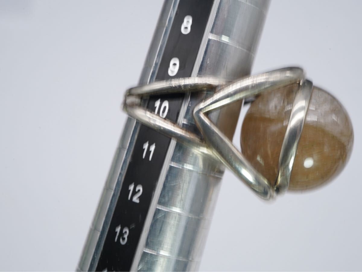 Yahoo!オークション - 【417】10号 CVSHKA SILVER シルバー 925 ルチル...