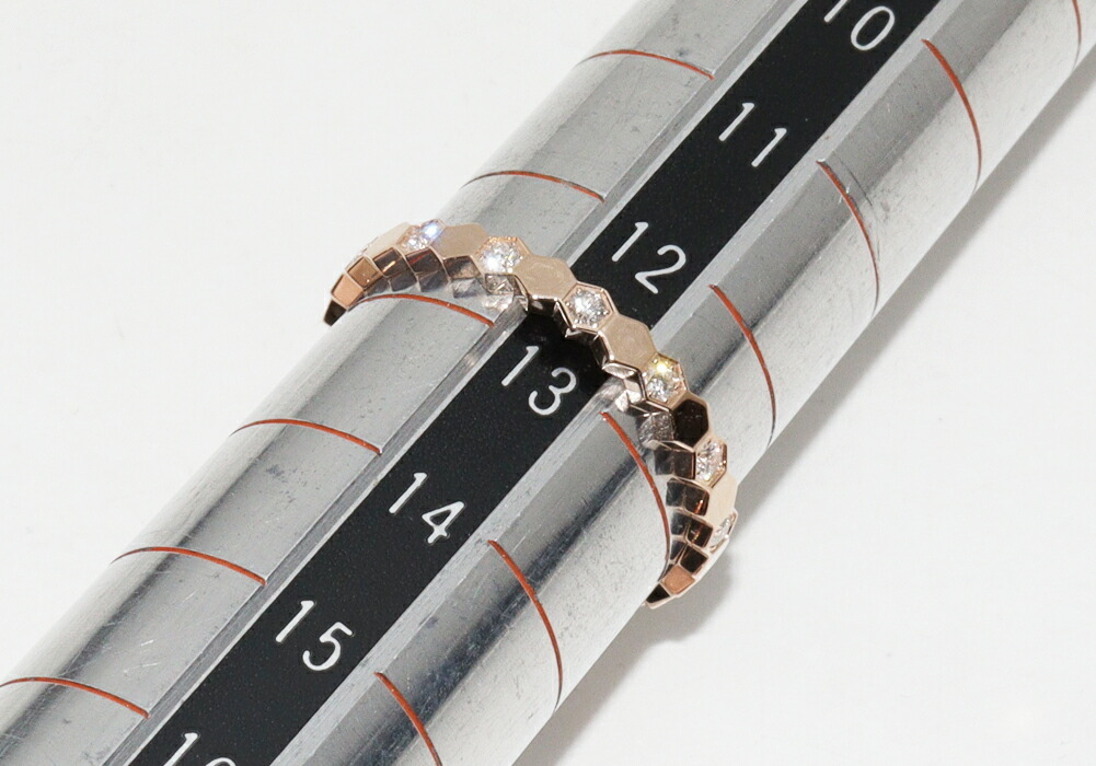 Yahoo!オークション - ショーメ 指輪 K18PG ダイヤ14P(0.21ct) ビーマ...