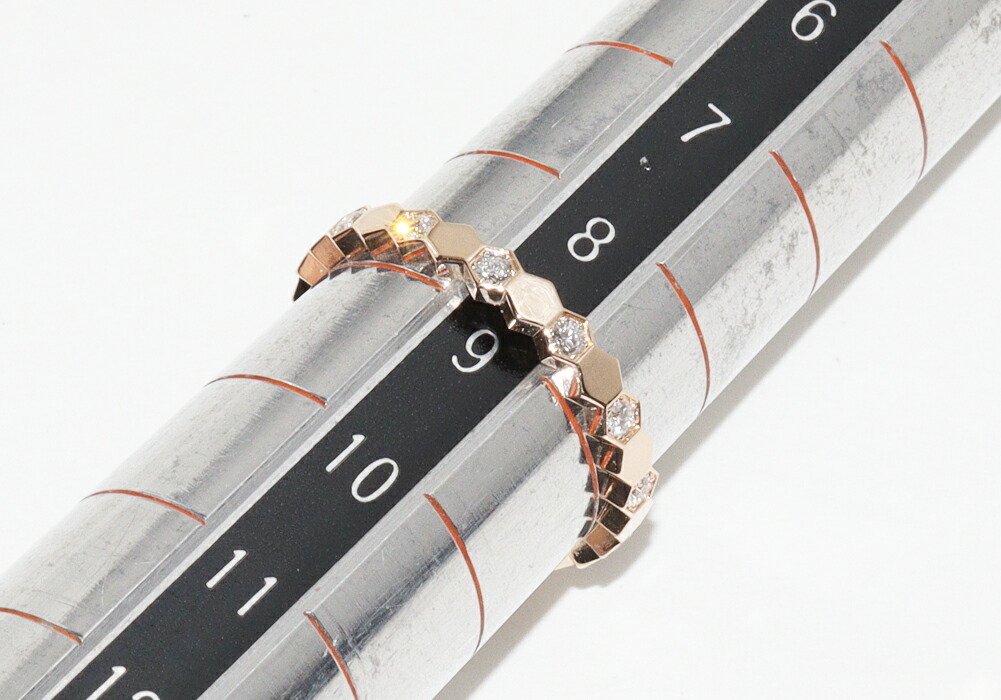 Yahoo!オークション - ショーメ 指輪 K18PG ダイヤ14P(0.21ct) ビーマ...