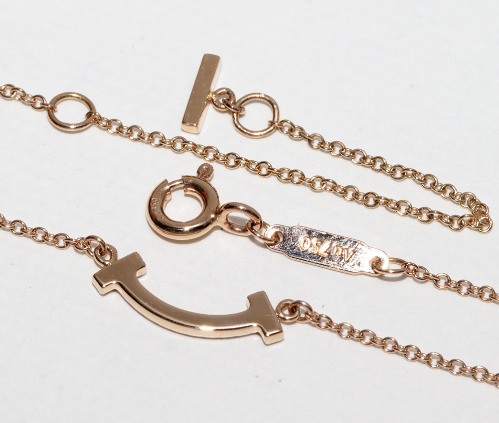 Yahoo!オークション - ティファニー ペンダントネックレス K18PG ダイ...