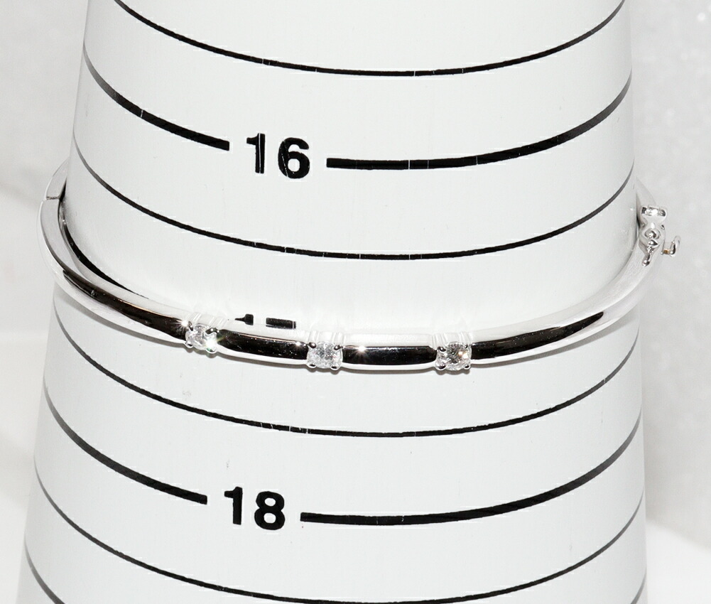 Yahoo!オークション - ブレスレット K14WG ダイヤ0.30ct